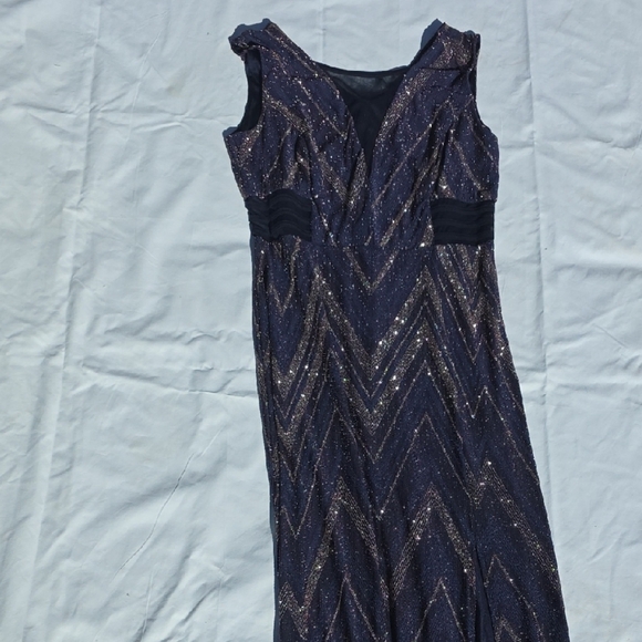 Enfocus Studio | Dresses | Enfocus Studio Sparkling Navy Maxi Dress ...
